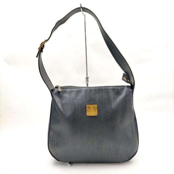 MCM | Bags | Mcm Hand Bag Black Pvc 2237355 | Poshmark